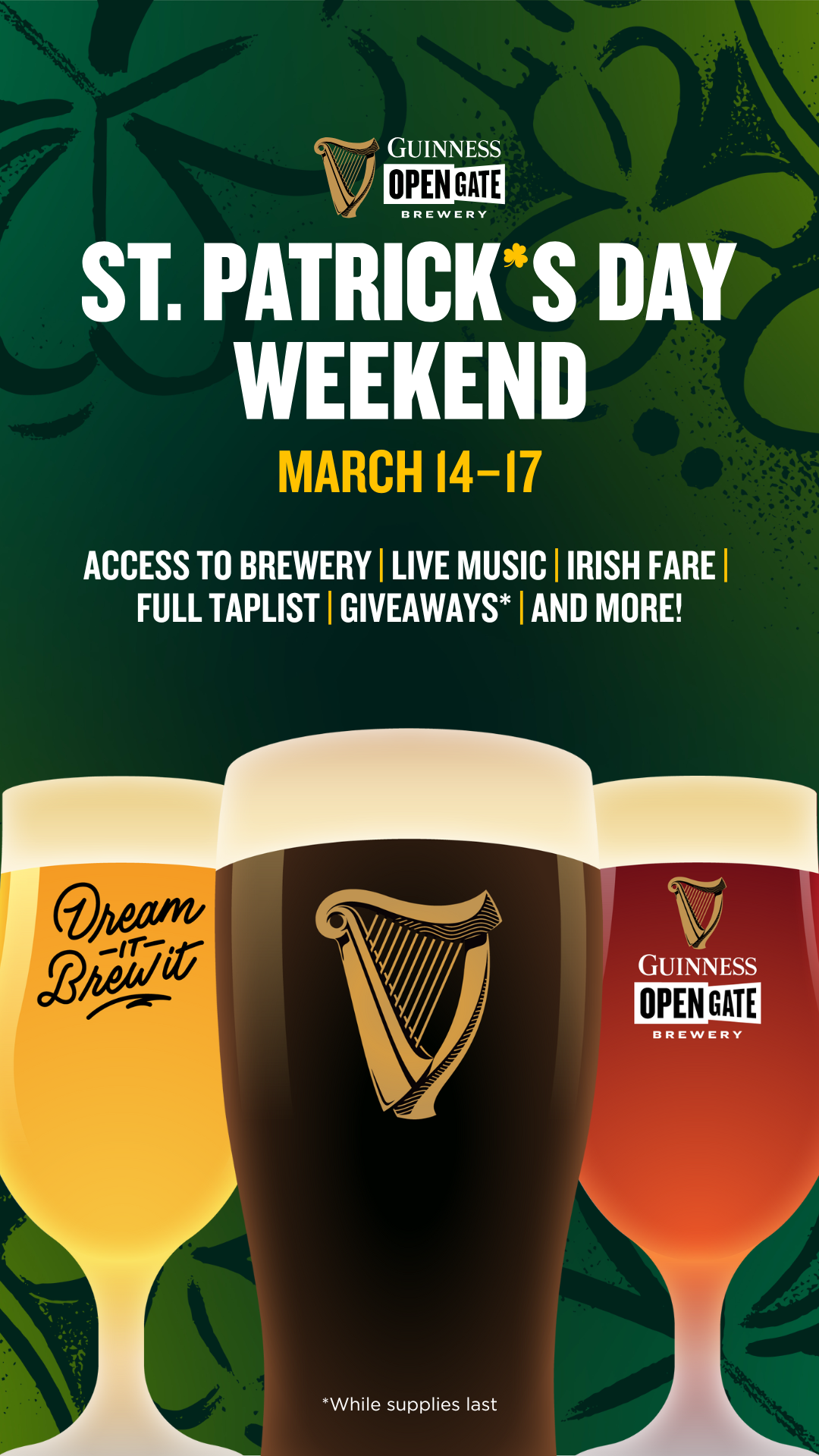 Guinness Open Gate Brewery in Chicago, IL.